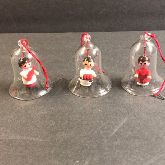 Vintage | Holiday | Set Ot 3 Vintage Glass Bell Ornaments | Poshmark